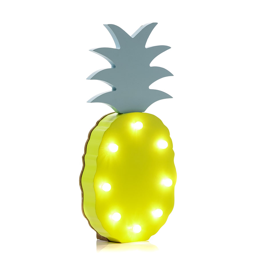 Pineapple Timber Shaped Light | Adairs