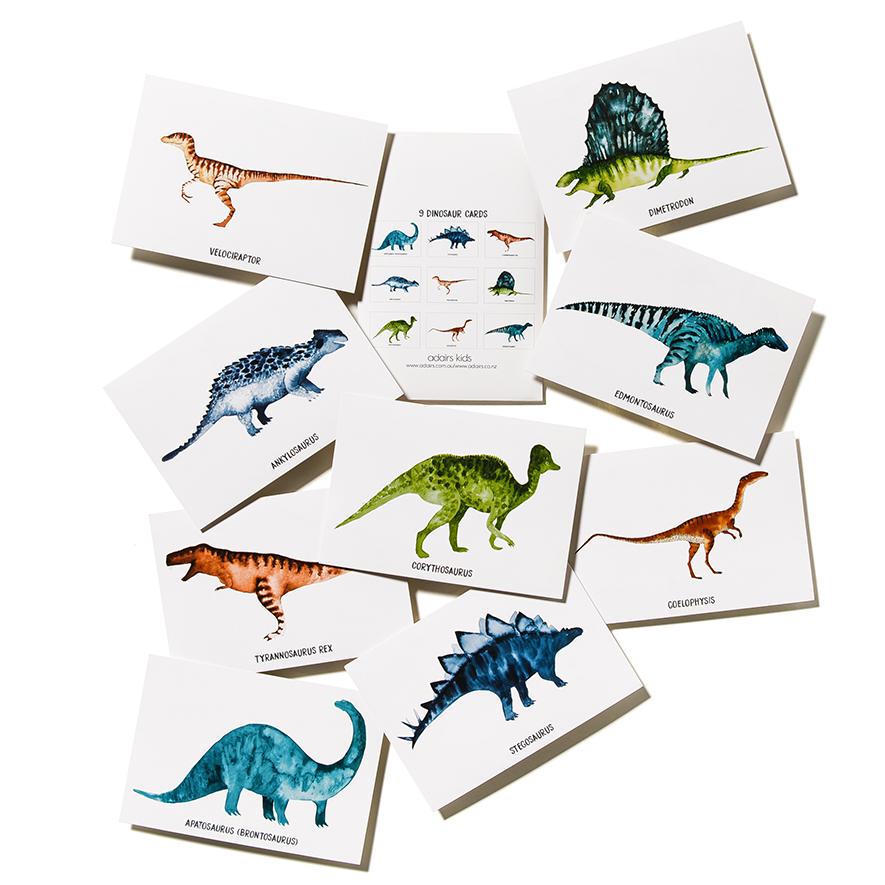 Dinosaur Post Cards 9 Pack | Adairs