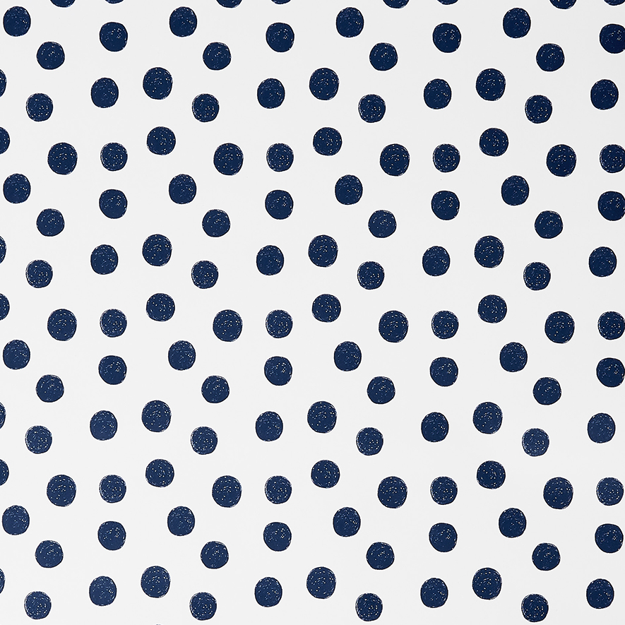 Christmas Wrapping Paper Blue Spots | Adairs