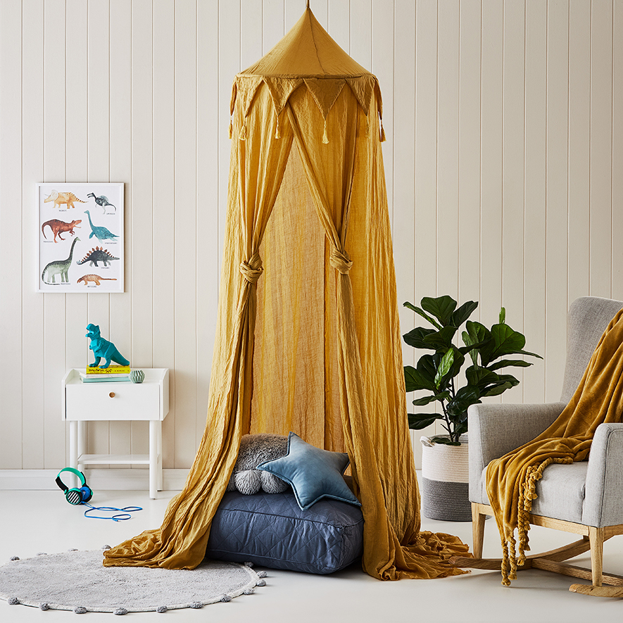 Novelty Mustard Moroccan Dream Canopy | Adairs