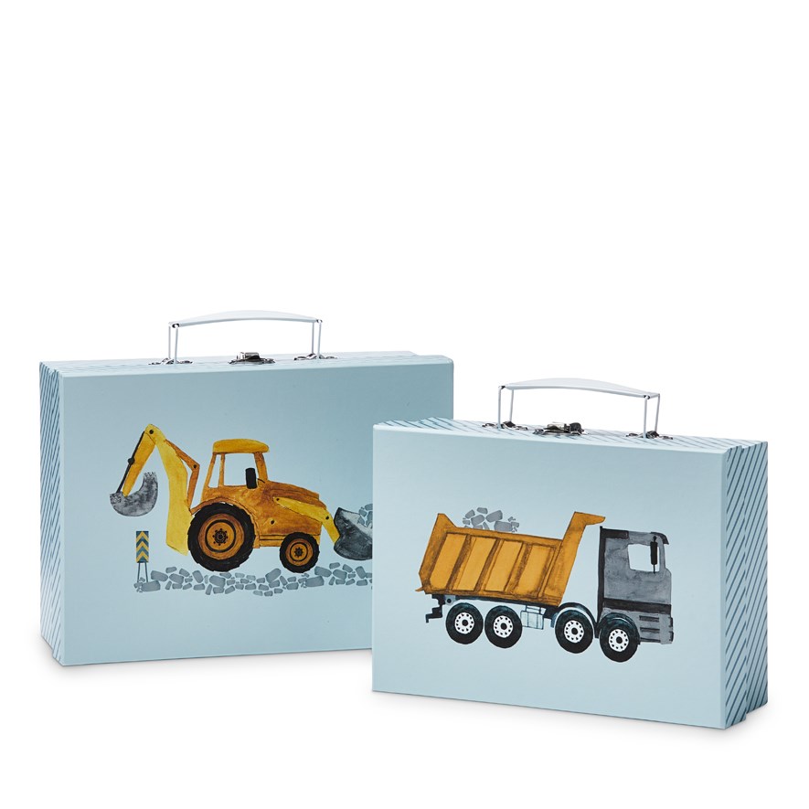 Under Construction Decorative Rectangle Suitcase Set | Adairs