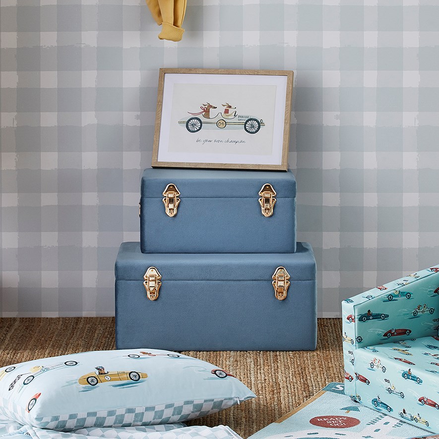 Adairs Kids - Heirloom Blue Storage Trunk | Adairs