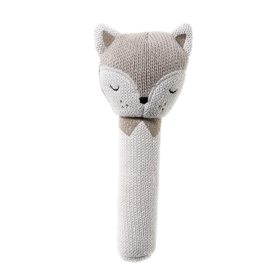 Adairs Baby - Knitted Rattle Fox | Adairs