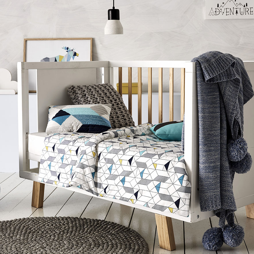 Mystic Dragon Quilted Cot Quilt Cover Set | Adairs