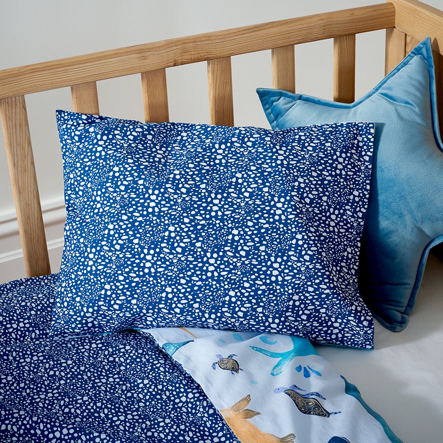 Sea Mates Stonewashed Cot Quilt Cover Set | Adairs