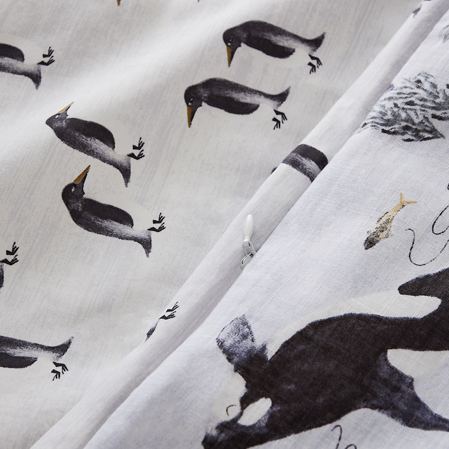 Snow Friends Ice Cot Quilt Cover Set | Adairs