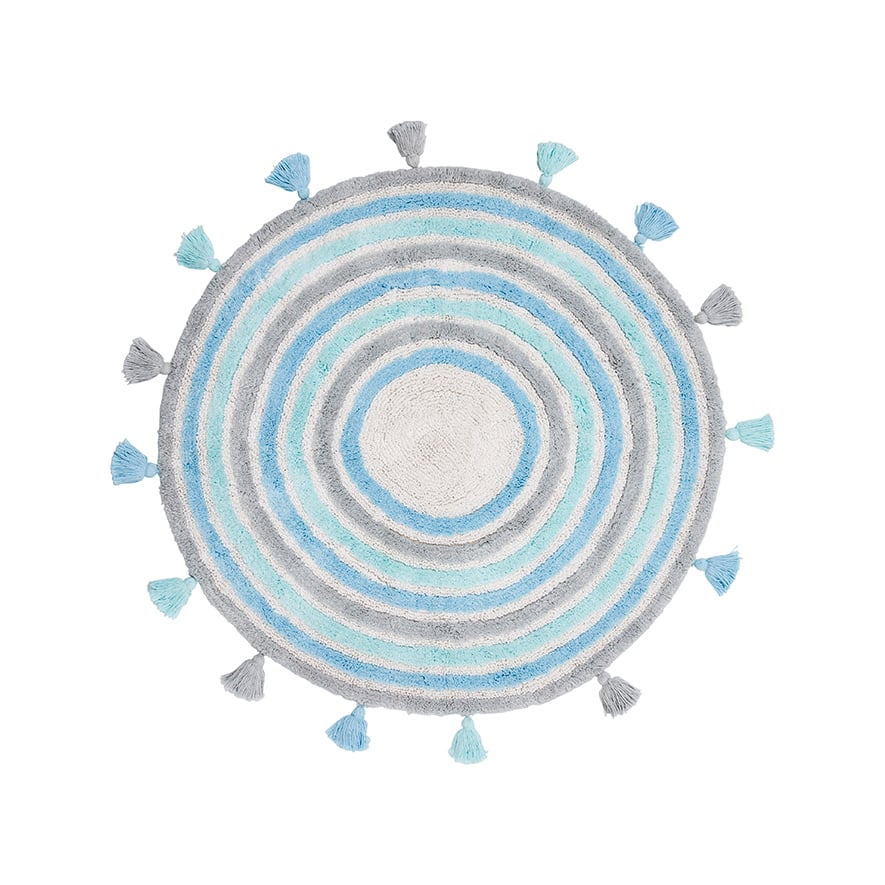 Boho Tassle Rug Grey | Adairs