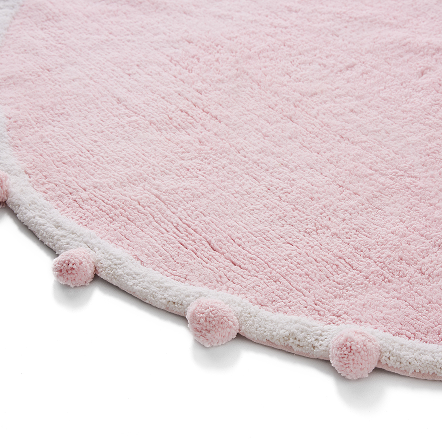 Pom Pom Rug Pink | Adairs