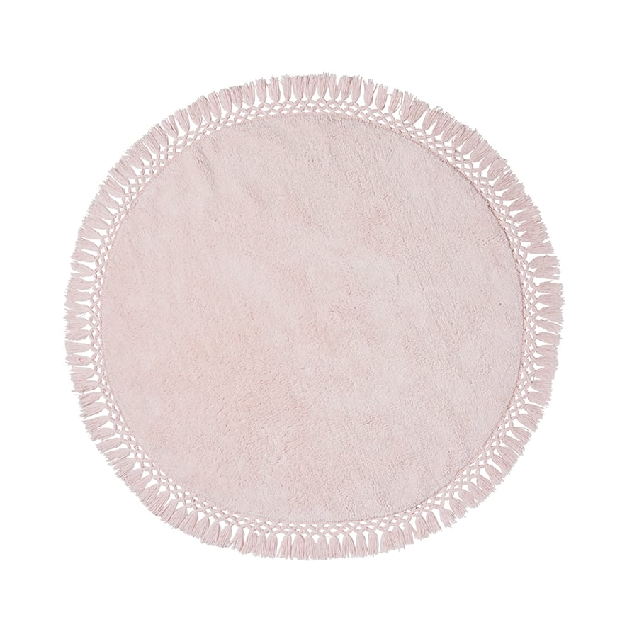 Adairs Kids - Tassel Rug Pink | Adairs