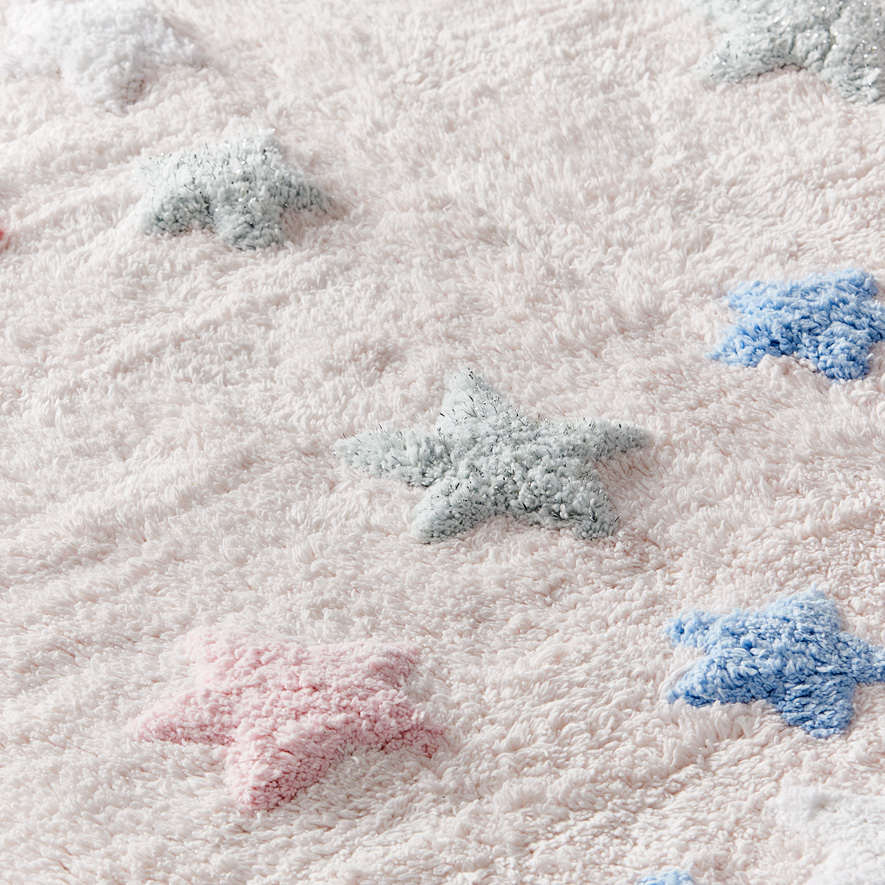 Decorative Pink Starry Night Rug | Adairs