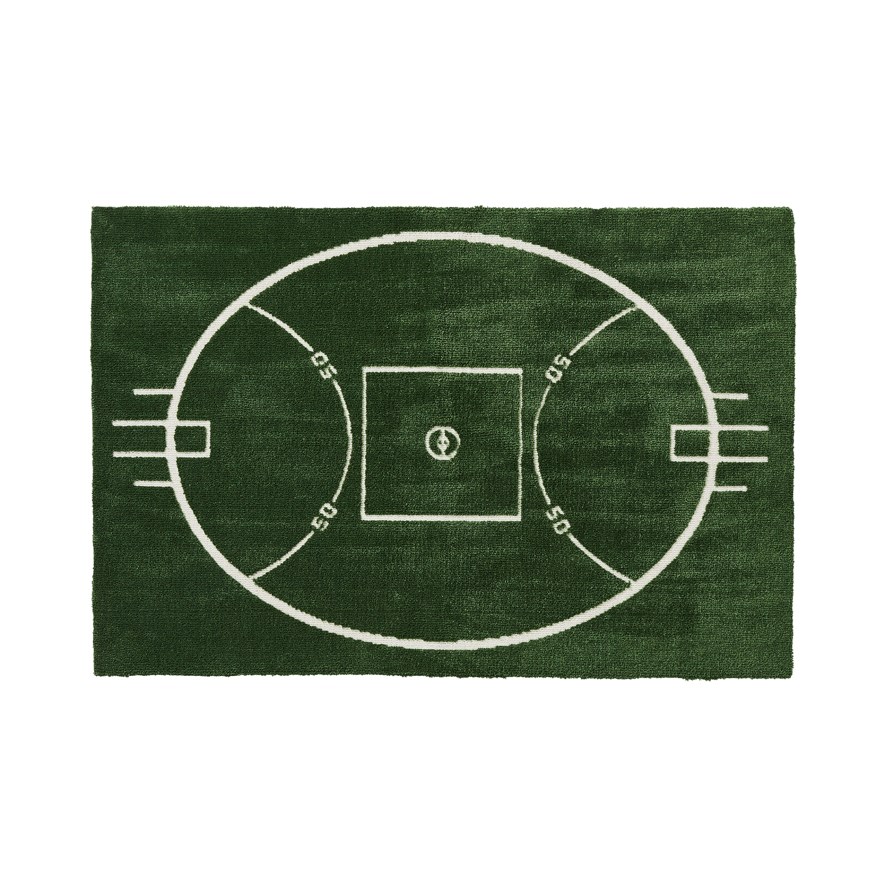 Footy Oval Novelty Rug | Adairs