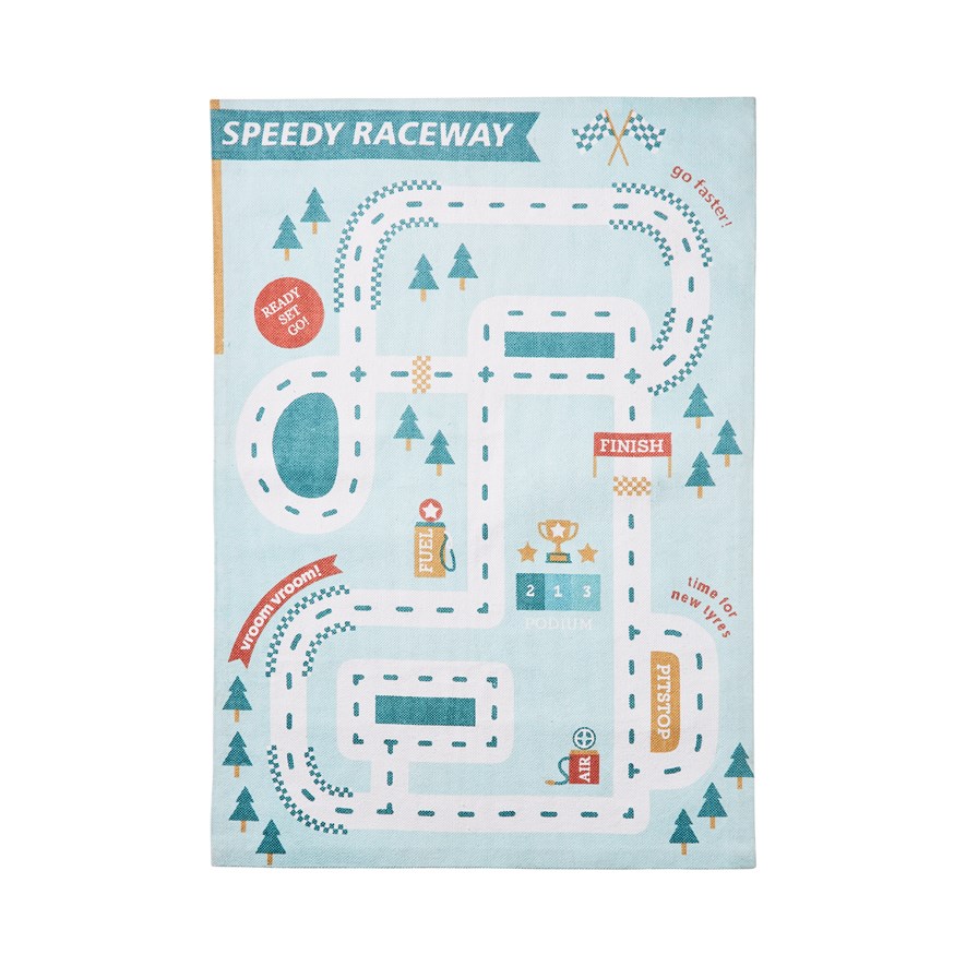 Designer Printed Speedway Track Rug | Adairs