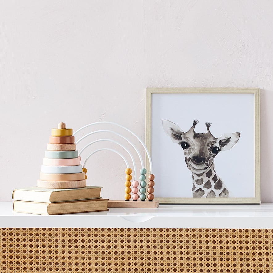 Nursery Wall Art Giraffe | Adairs