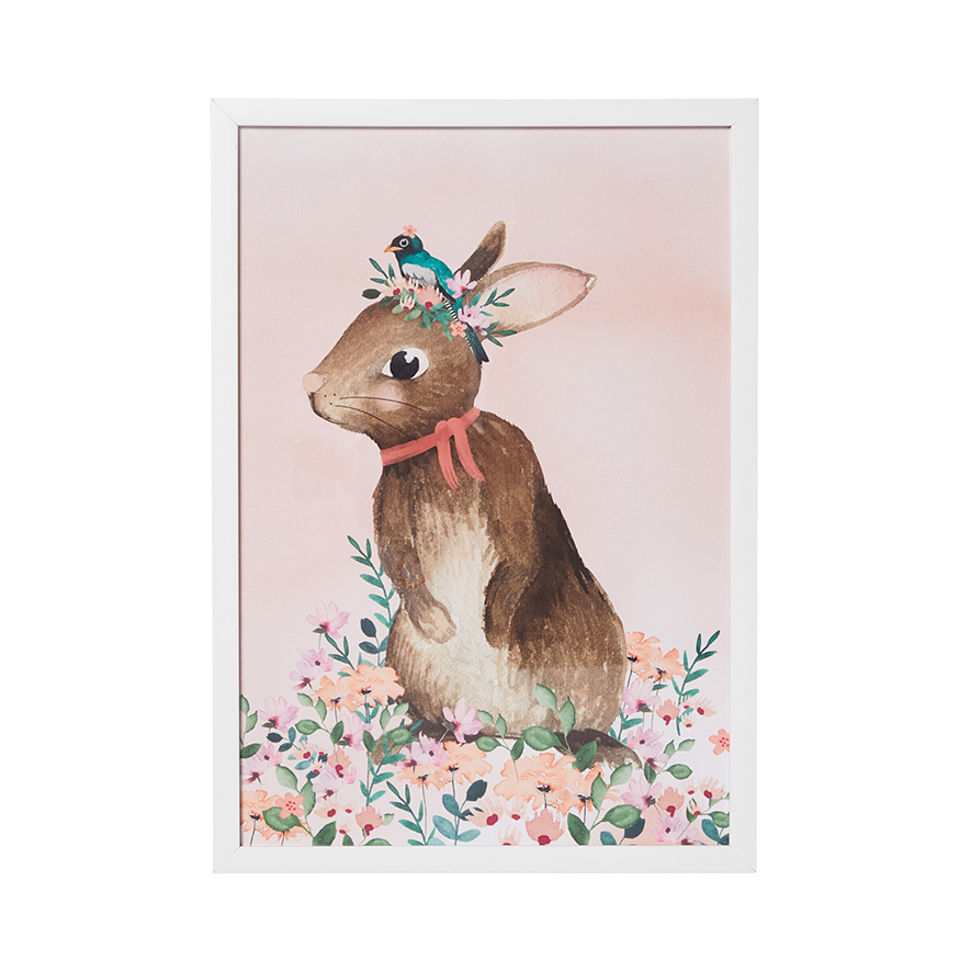 Enchanted Bunny Framed Wall Art | Adairs