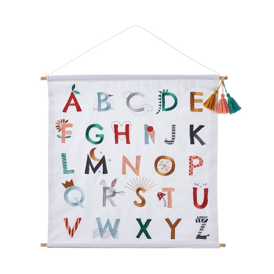 Decorative Wall Hanging ABC Chart | Adairs