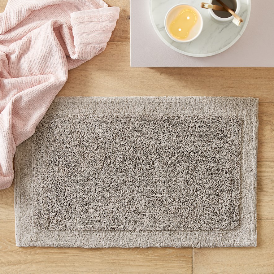 Nicola Seagrass Combed Circle Cotton Bath Mat | Adairs