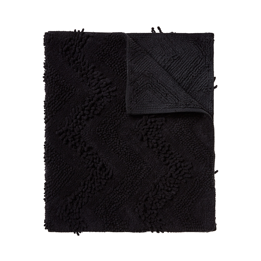 Chevie Bath Mat in Coal | Adairs