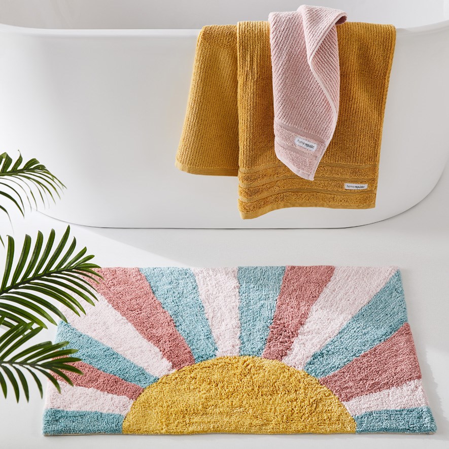 Rays of Sun Bath Mat | Adairs
