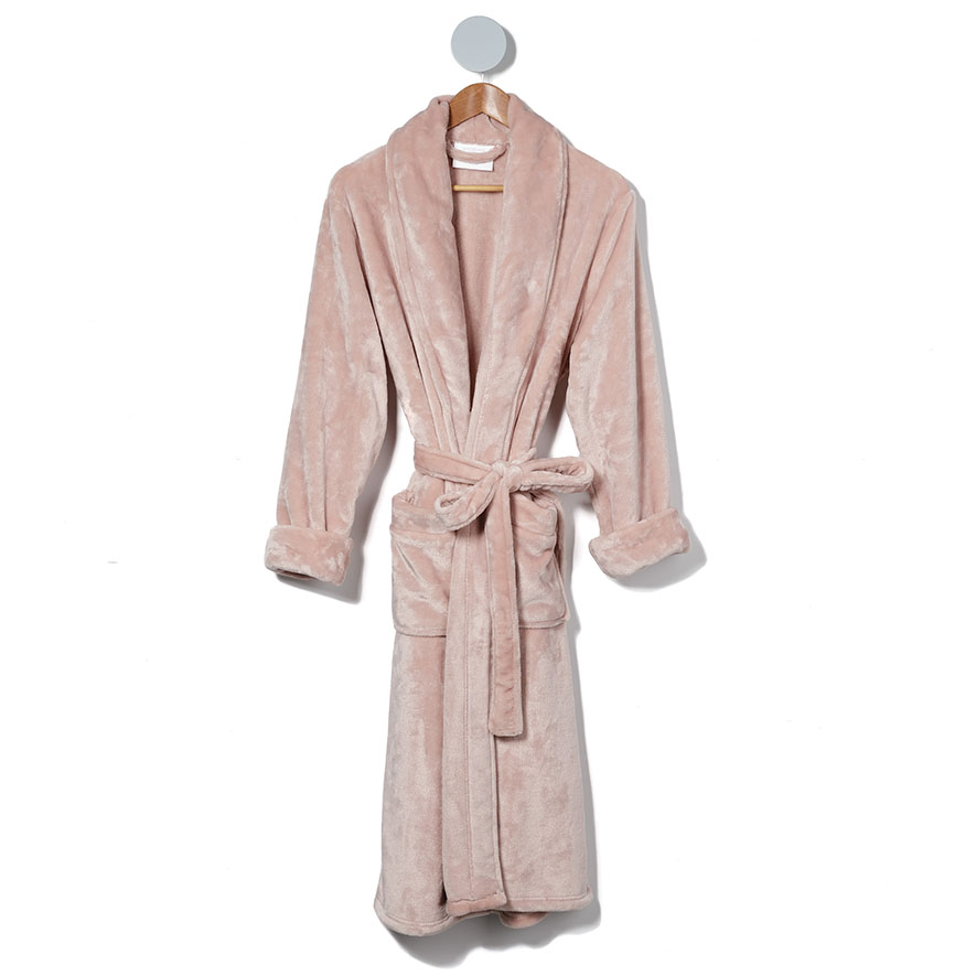 Ultra Soft Rose Bathrobe | Adairs