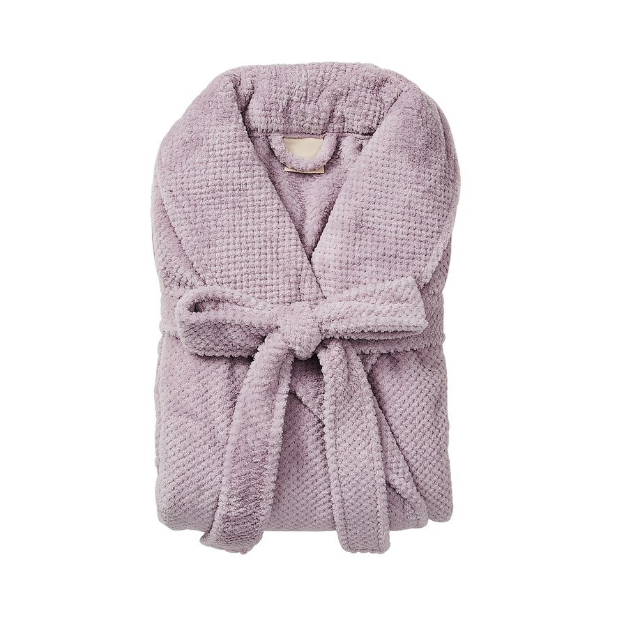 Super Soft Waffle Lavender Bathrobe | Adairs