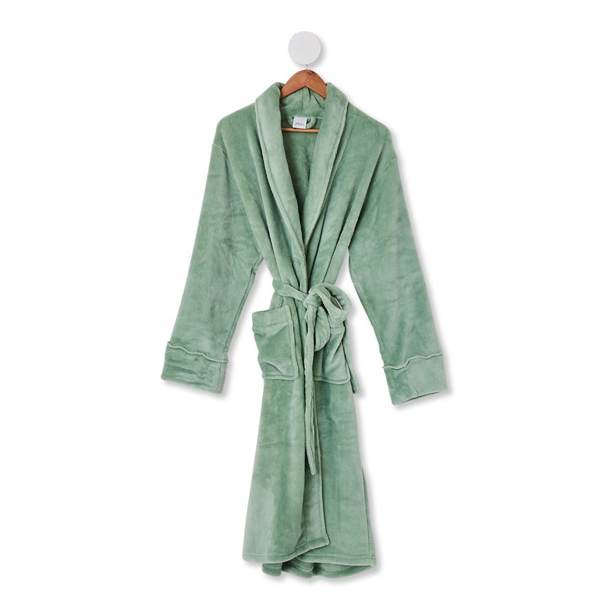 Microfibre Robe Pistachio | Adairs