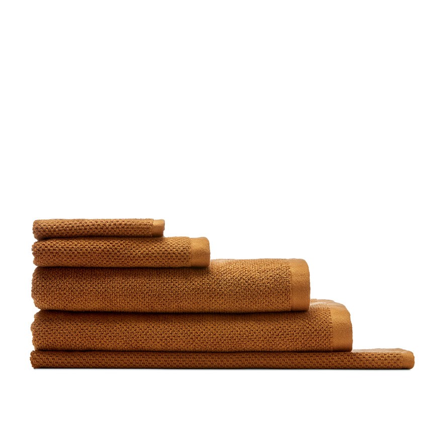 Savannah Ginger Textured Towel Range | Adairs