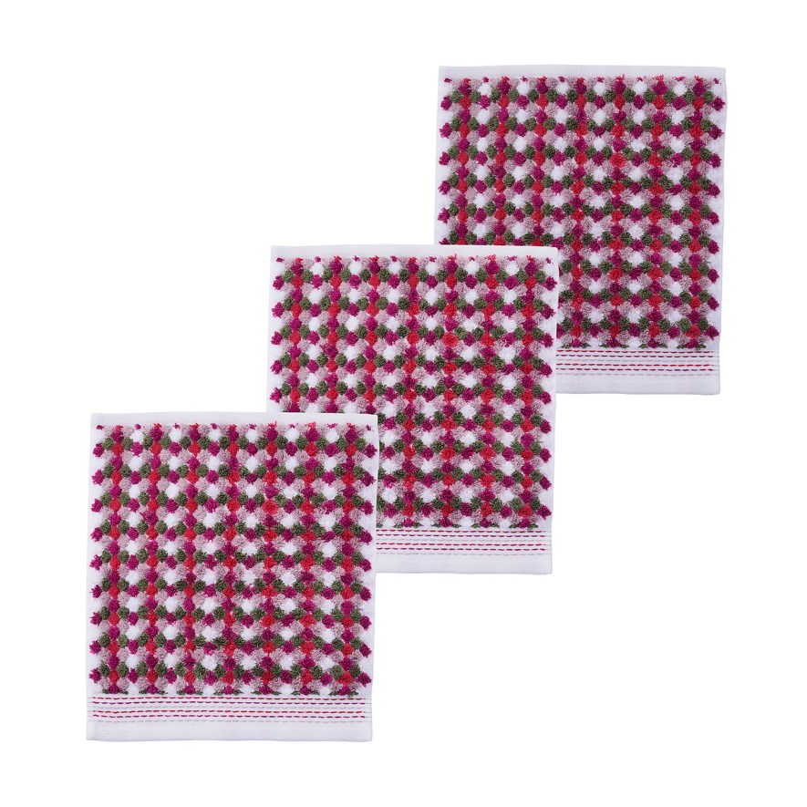 European Francis Turkish Cotton Towel Range Bath Towel Raspberry Multi ...