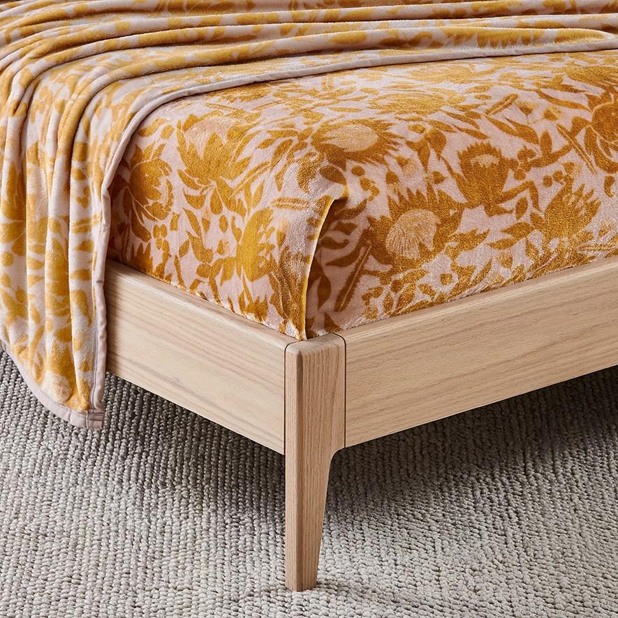 Ultrasoft Mustard Native Blanket | Adairs