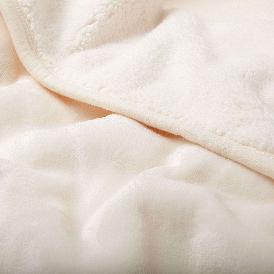Sherpa Winter White Blanket | Adairs