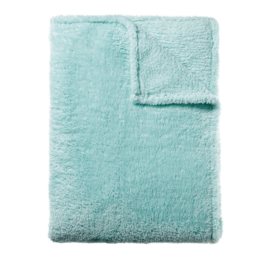 Teddy Blanket Mint | Adairs