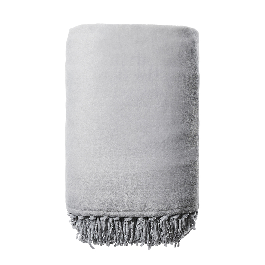 Mercer + Reid - Supersoft Blanket Silver | Adairs