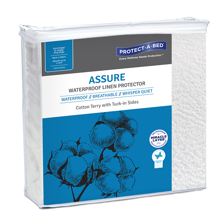 Assure Double Sided Cotton Terry Linen Protector | Adairs