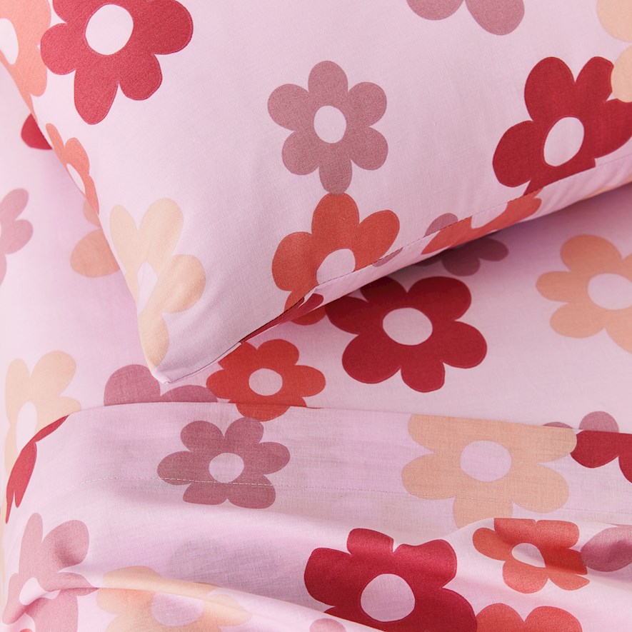 Perfect Cotton Percale Autumn Floral Sheet Set | Adairs