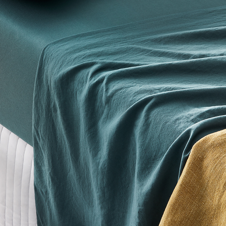 Microplush Azure Sheet Set | Adairs