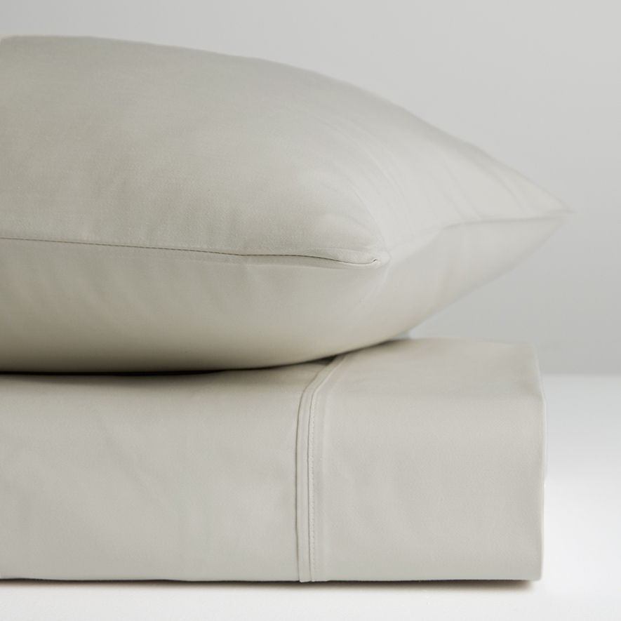 1000TC Boston Cotton Blend Sheet Set Pebble | Adairs