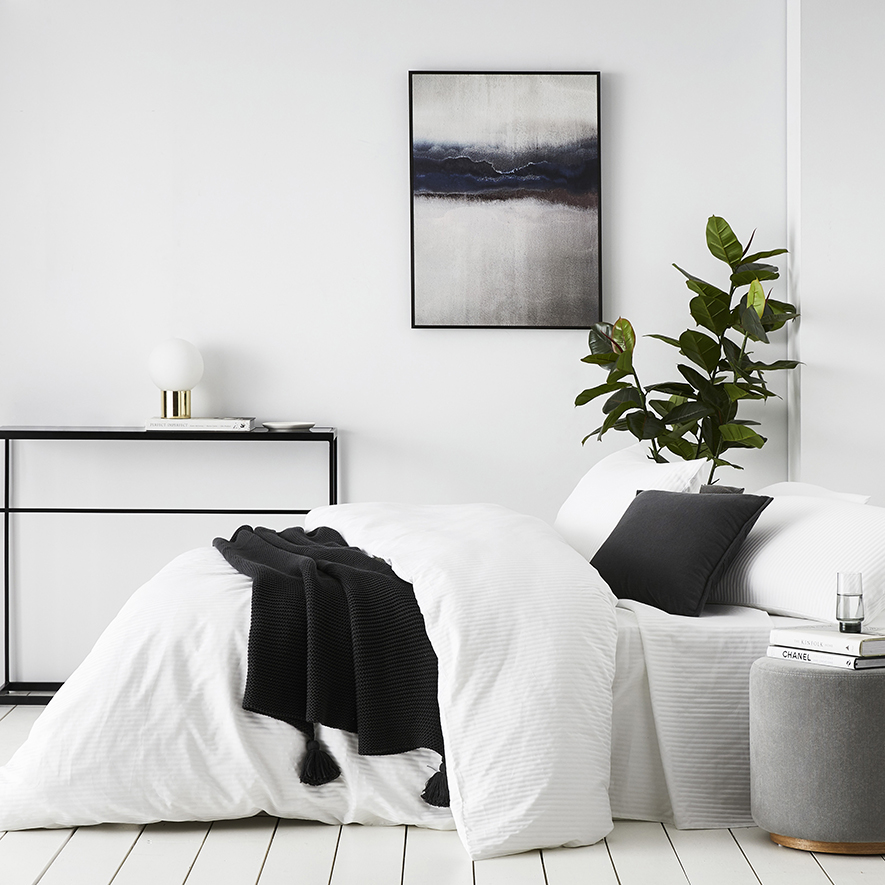 Florida 1000TC Quilt Cover Set White | Adairs