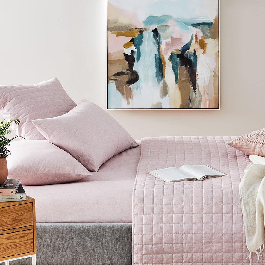 Austin Chambray Clay Cotton Sheet Separates | Adairs