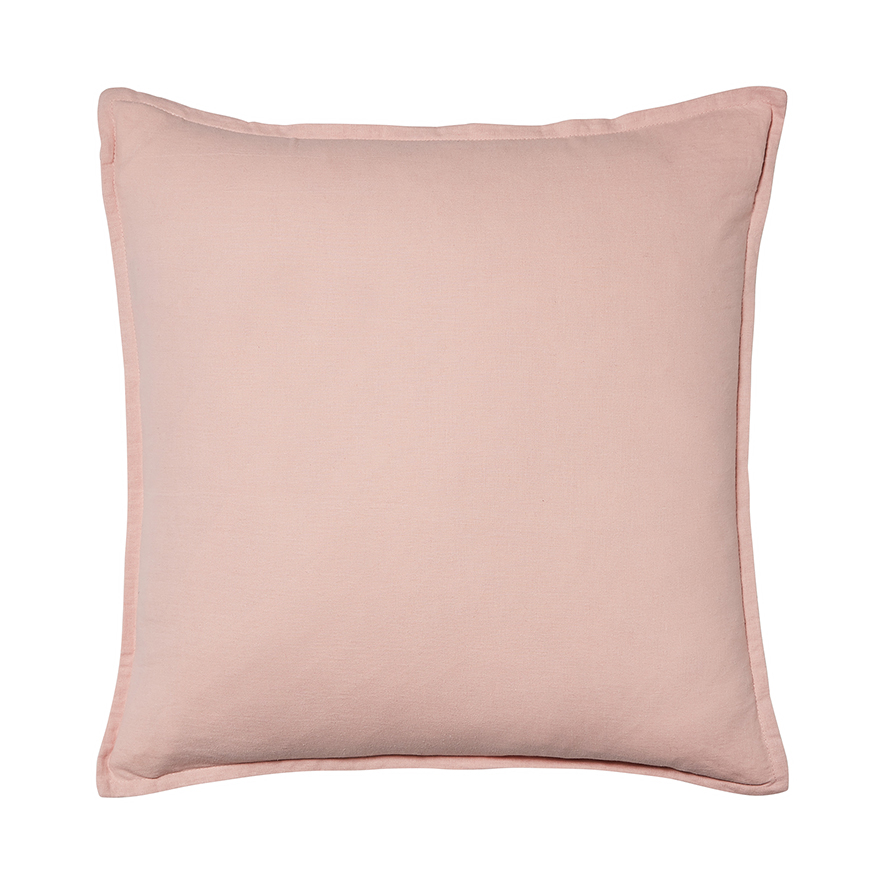 Washed Linen Cotton Cushion in Rose | Adairs