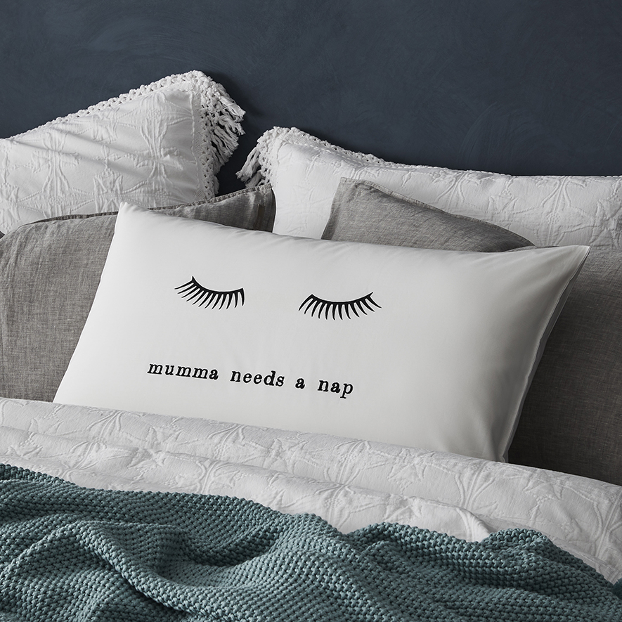 Text Pillowcase Mumma Needs A Nap | Adairs
