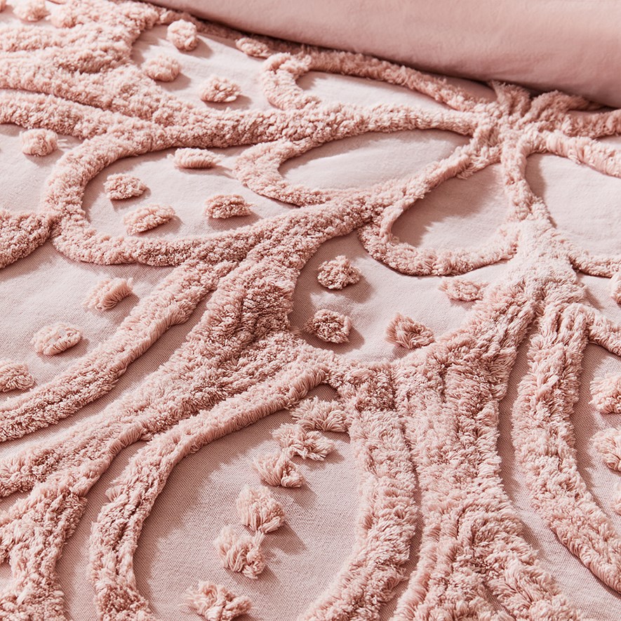 Tilly Tufted Rose Coverlet | Adairs