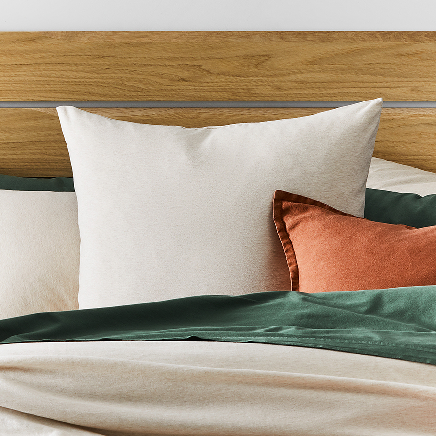 Ultra Soft Jersey Oatmeal Quilt Cover | Adairs