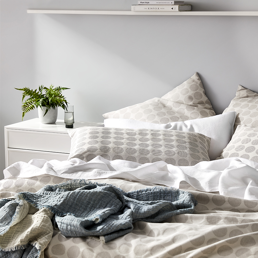 Tonka Grey Quilt Cover Set | Adairs