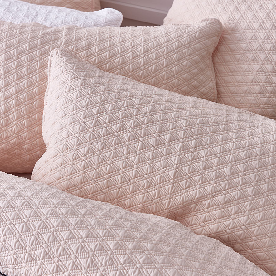 Prague Quilt Cover Pink Champagne | Adairs