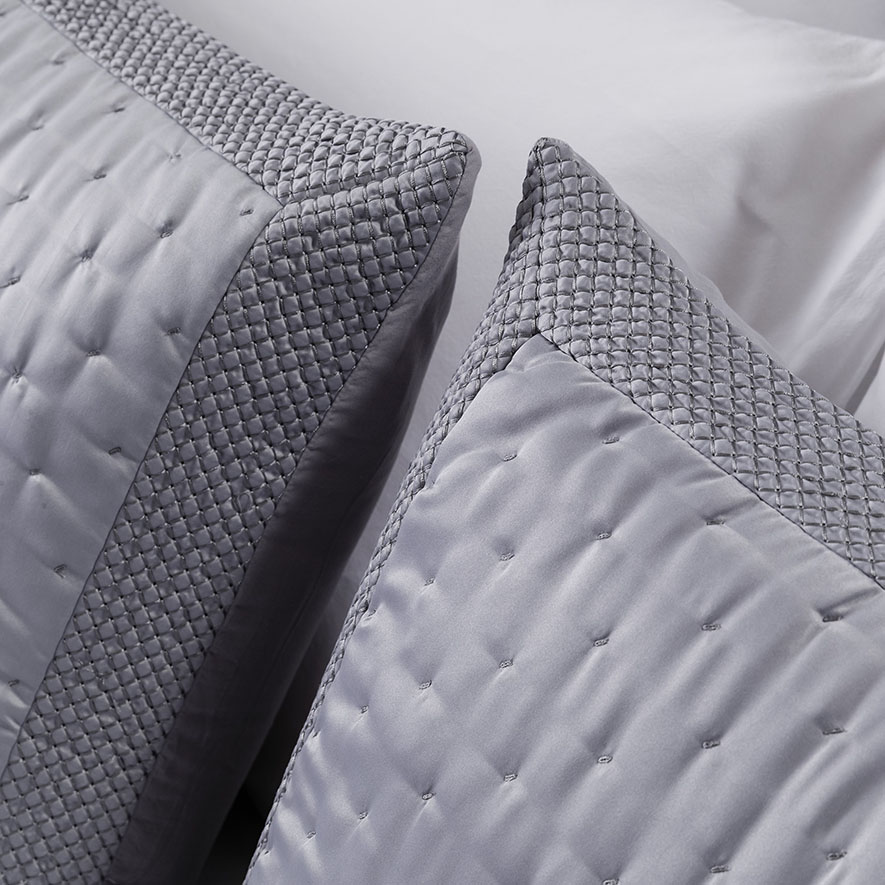 Waldorf Satin Coverlet Mist | Adairs