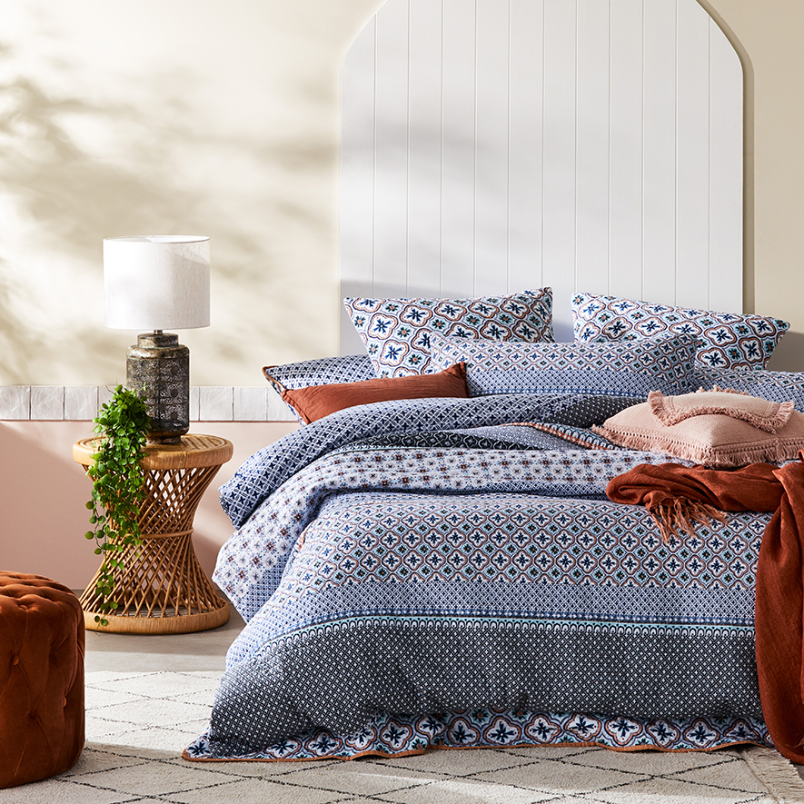 Robbie Bermuda Quilted Quilt Cover | Adairs