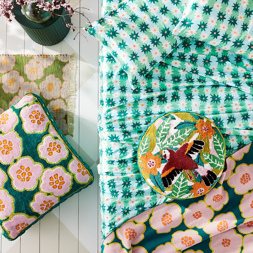 Togetherness Green Check Mate Sheet Set | Adairs