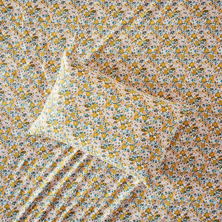 Printed Mustard Bloom Sheet Separates | Adairs