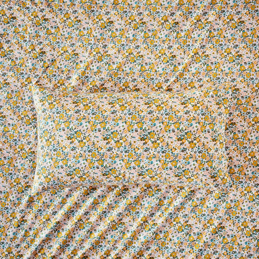 Printed Mustard Bloom Sheet Separates | Adairs