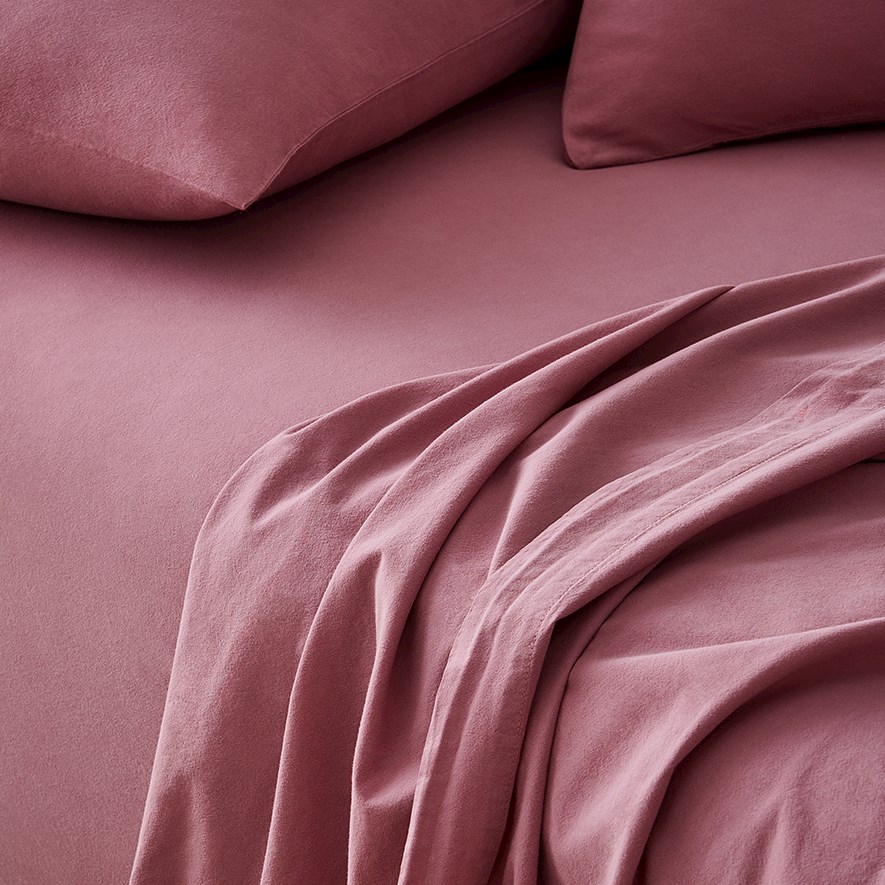 Stonewashed Cotton Berry Sheet Separates | Adairs