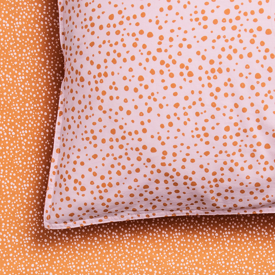 Stonewashed Printed Cotton Desert Spot Sheet Separates | Adairs